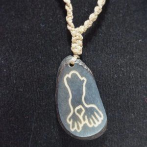 Jewelry | Peruvian Necklace Woven In Macrame Thread And Natural Stone ...